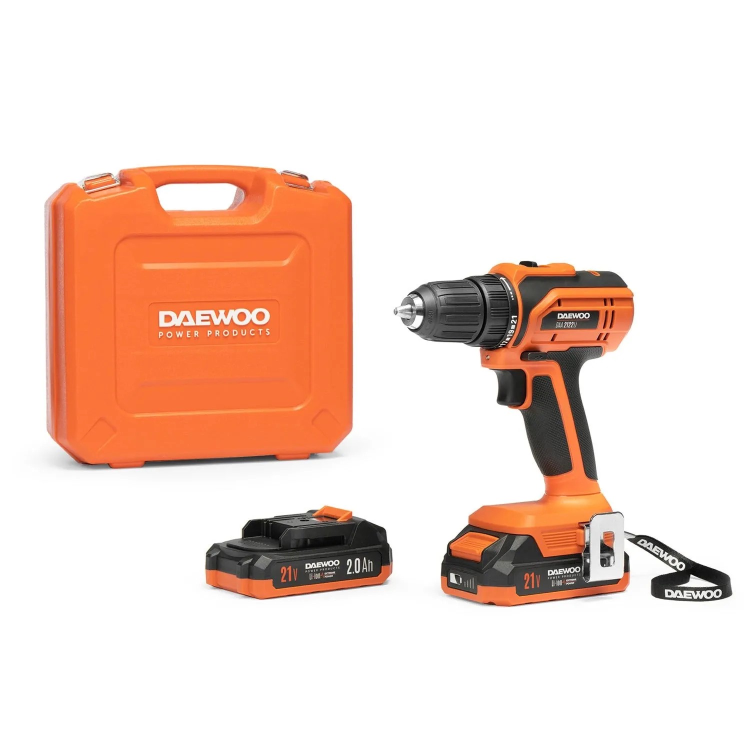 DAEWOO Wiertarko-wkrętarka akumulatorowa DAA 2122 Li Set 21V 2x2,0 Ah