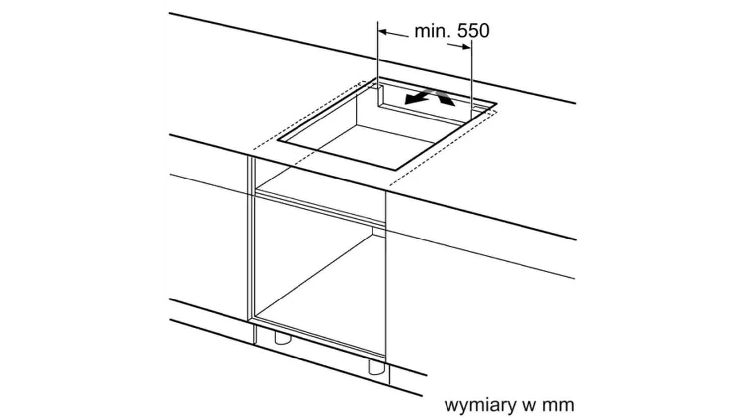 Bosch Płyta indukcyjna PXE601DC1E czarne szkło 60 cm