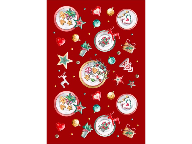 Serwetki GLORIL świąteczne czerwone 30 cm x 45 cm 2szt. kupuj w OBI