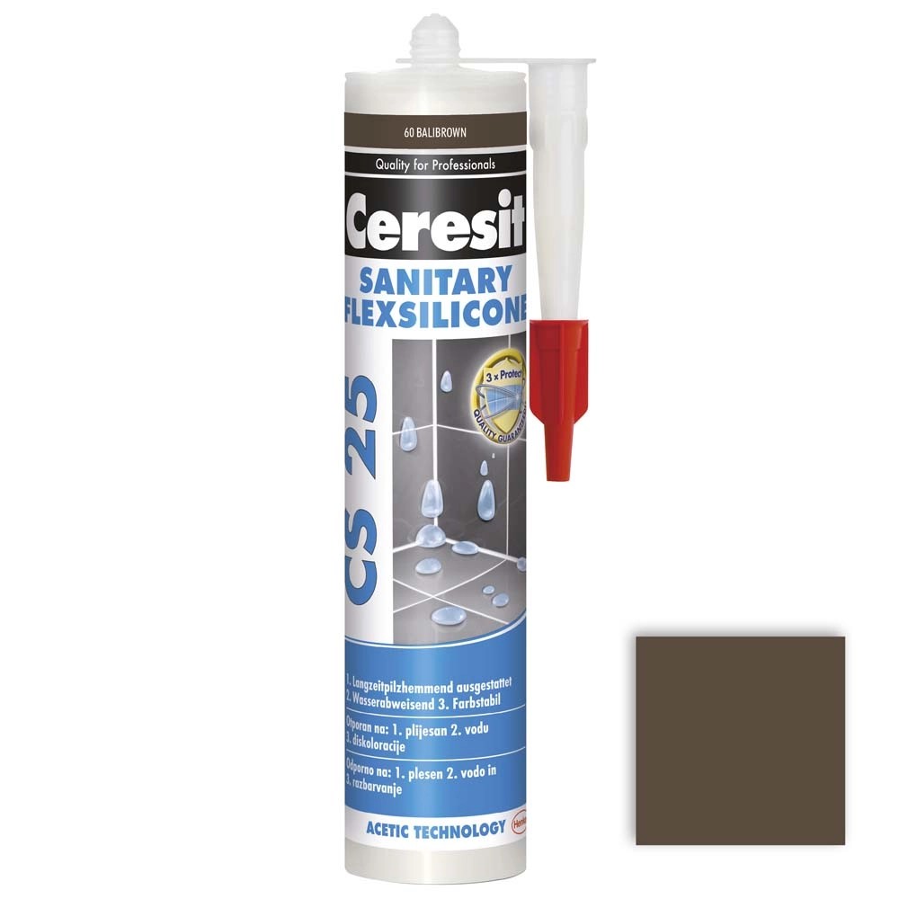Ceresit Silikon sanitarny CS 25 balibrown 280 ml kupuj w OBI