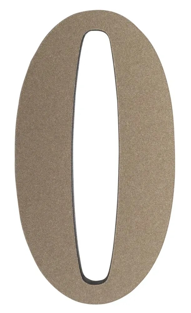 Metro Cyfra 0 plastikowa samoprzylepna platyna wys. 5cm kupuj w OBI