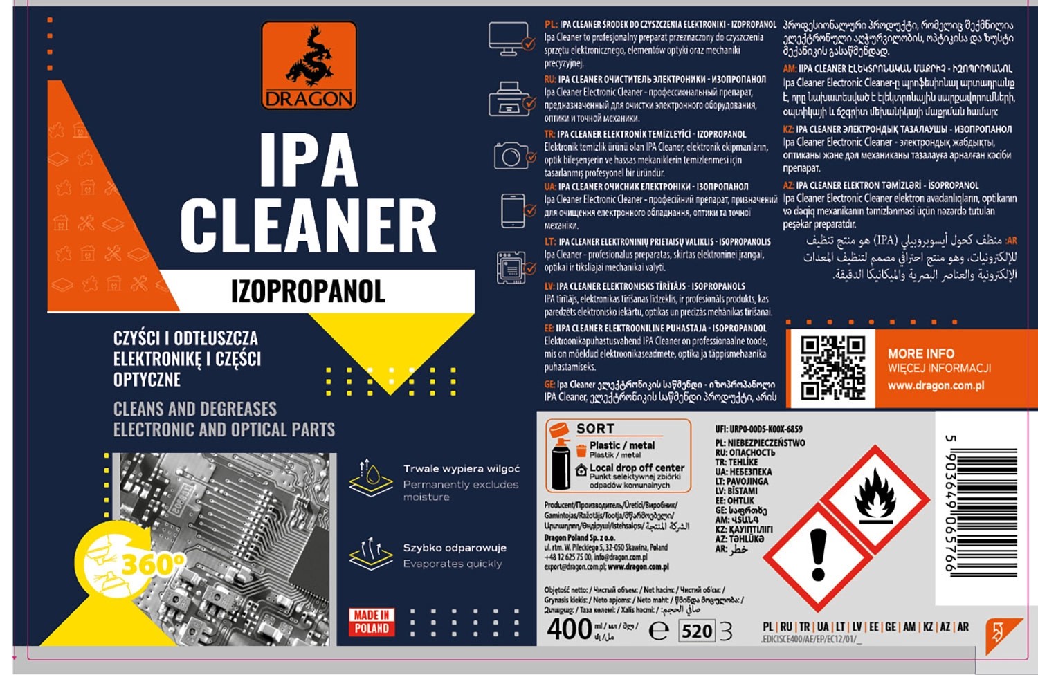 Dragon Ipa Cleaner izopropanol 0,4l aerozol kupuj w OBI