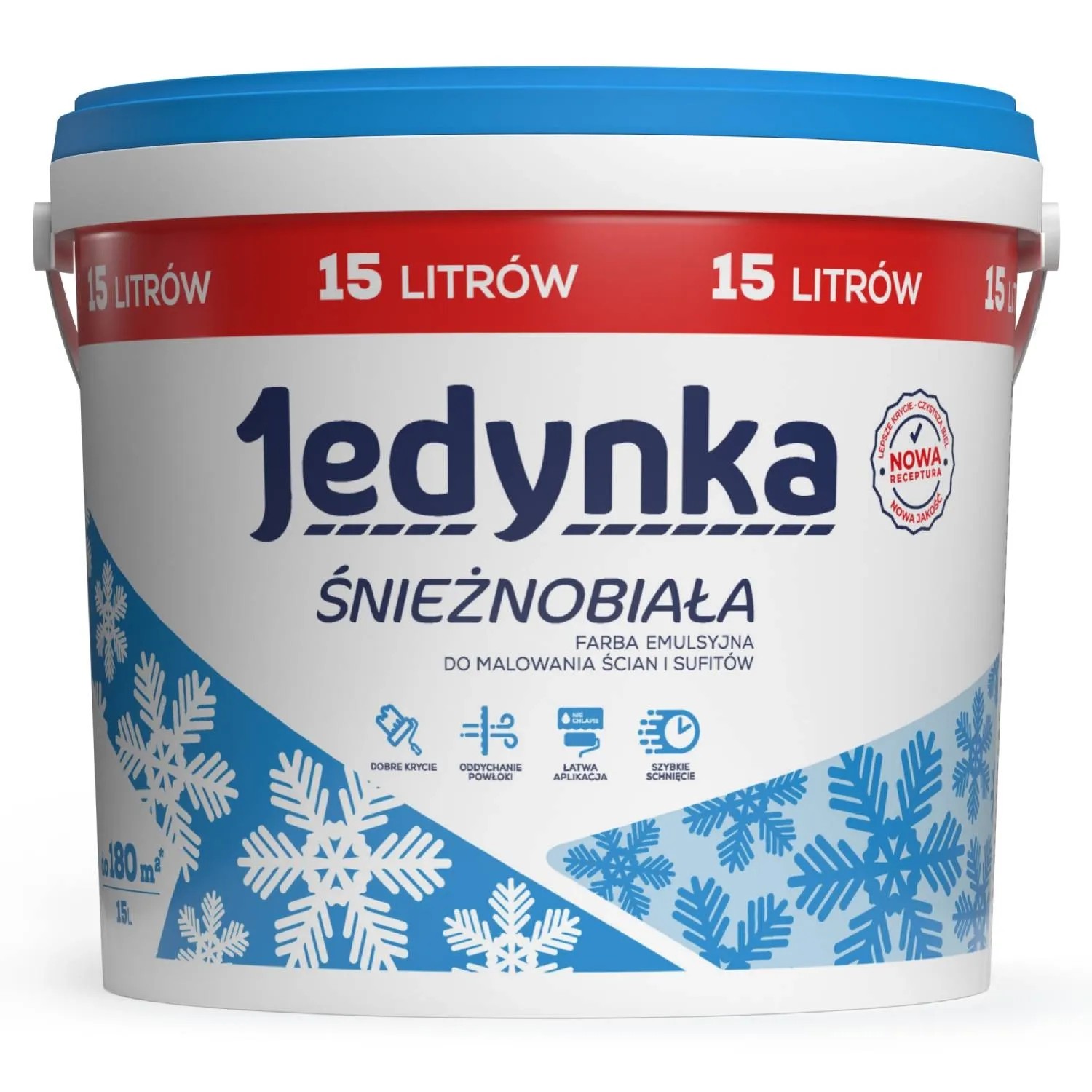 Farba do ścian i sufitów Jedynka śnieżnobiała 15l kupuj w OBI