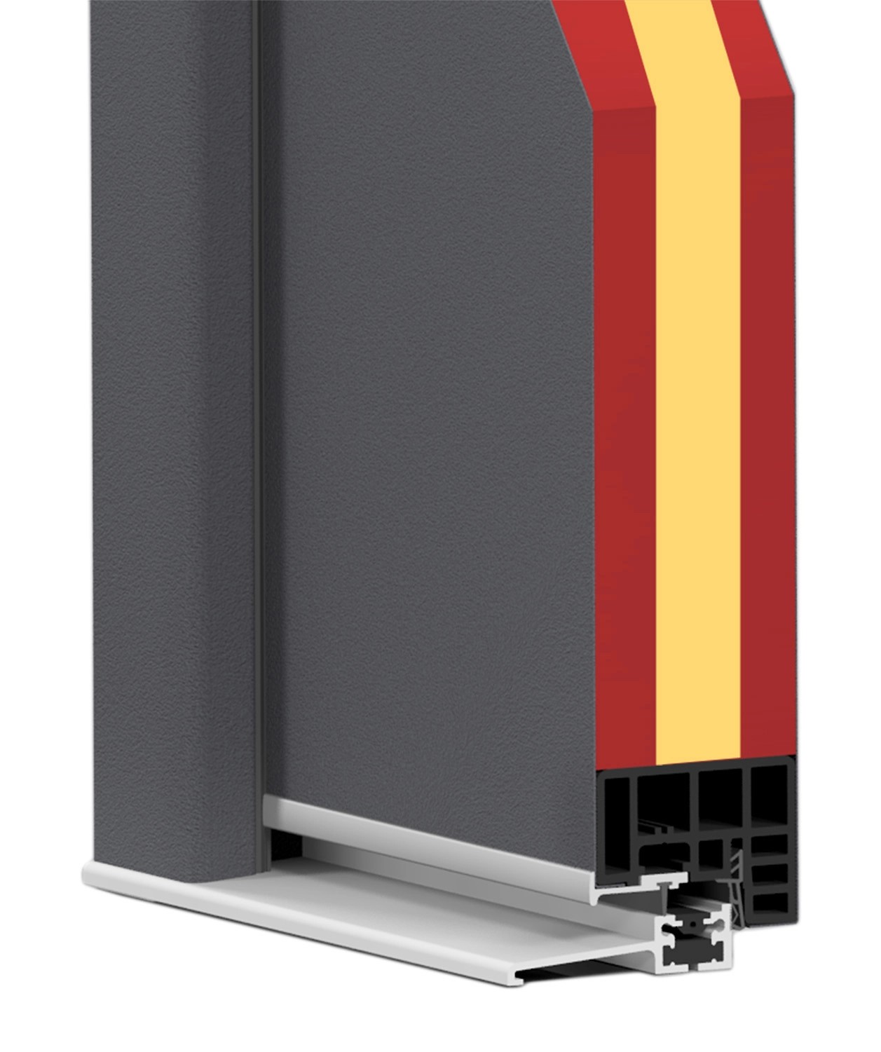 Drzwi zewnętrzne Hirus 44 dB RC2 antracyt 80L kupuj w OBI