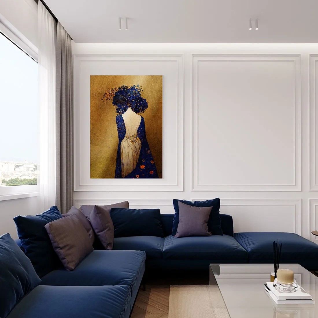 Obraz Canvas Silver ST676 Cobalt 70 x 100 cm kupuj w OBI