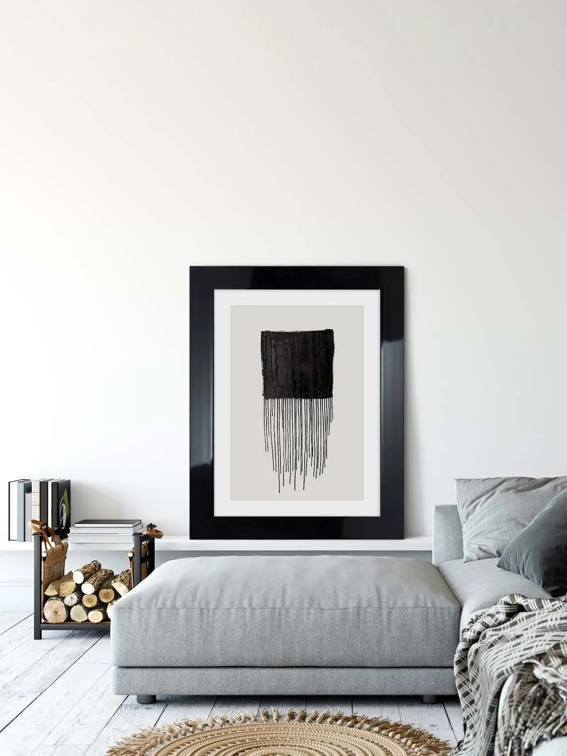 ARS LONGA Obraz STRINGS OF RAIN 63 x 83 cm