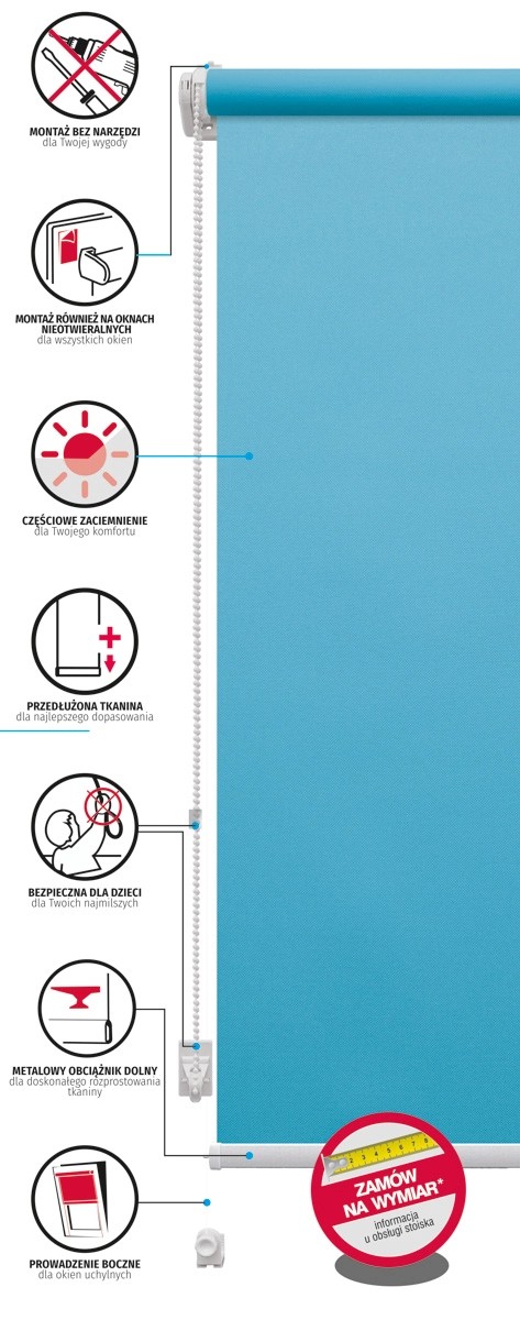 Mini roleta ROYAL popielata 105 cm x 160 cm kupuj w OBI