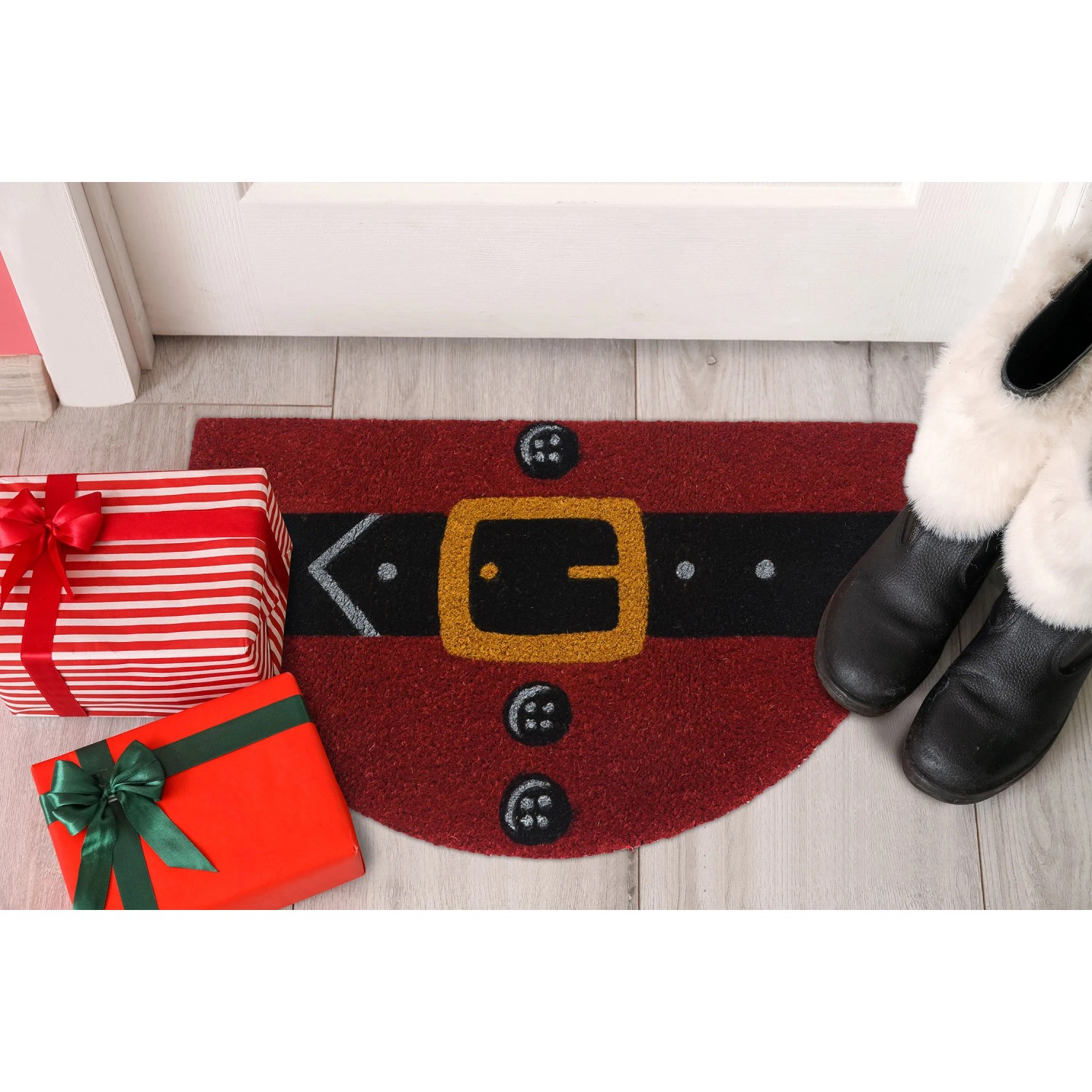 Wycieraczka kokosowa COULEUR Brzuszek Mikołaja 50 x 75 cm kupuj w OBI