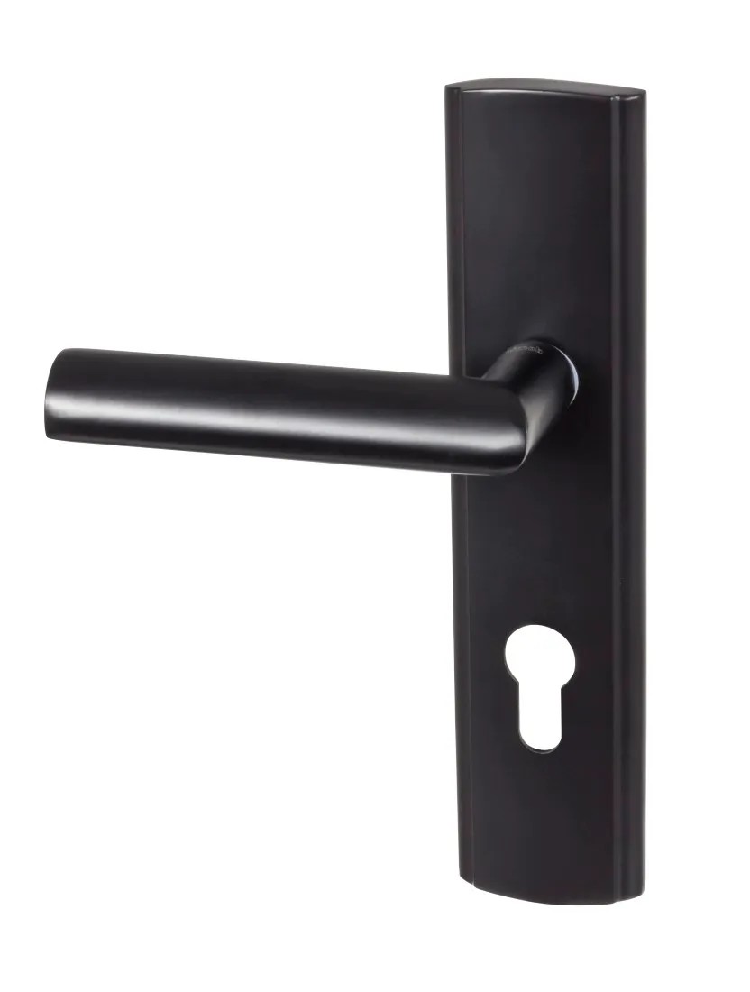 Domino Klamka Polanka szyld-wkładka lewa czarna 72 mm kupuj w OBI