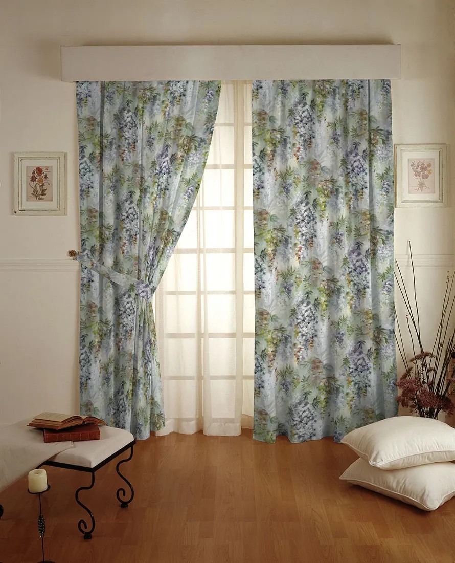 Zasłona TIKAY na taśmie 140 cm x 267 cm kwiaty kupuj w OBI