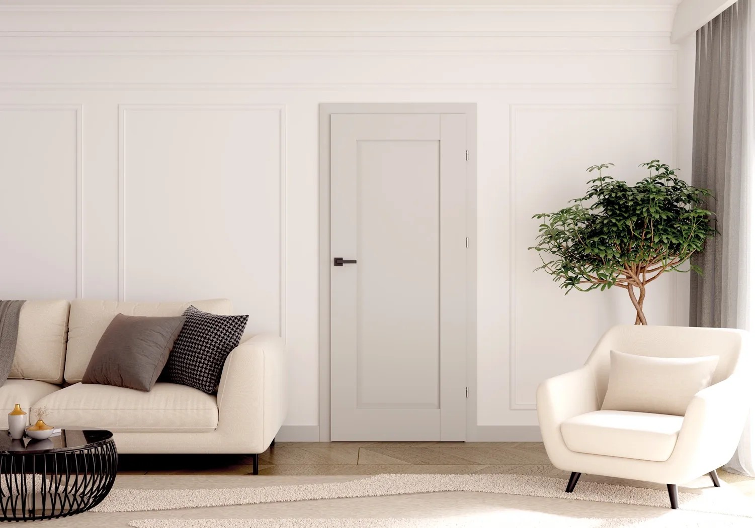 DRE Skrzydło Drzwiowe Tiamo 3 jasny szary mat 70P kupuj w OBI