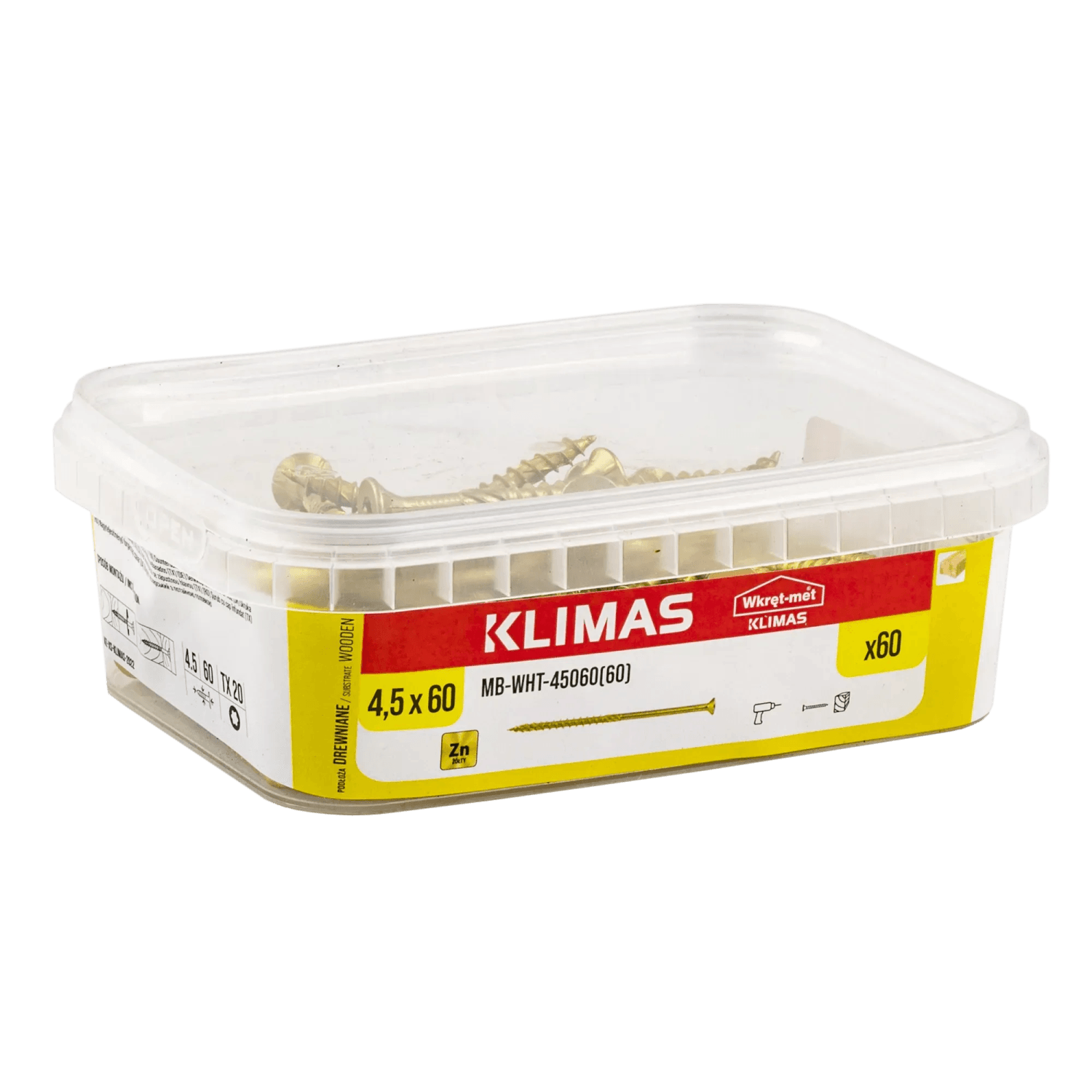 Klimas Wkręt konstrukcyjny z łbem stożkowym torx 4,5x60 mm kupuj w OBI