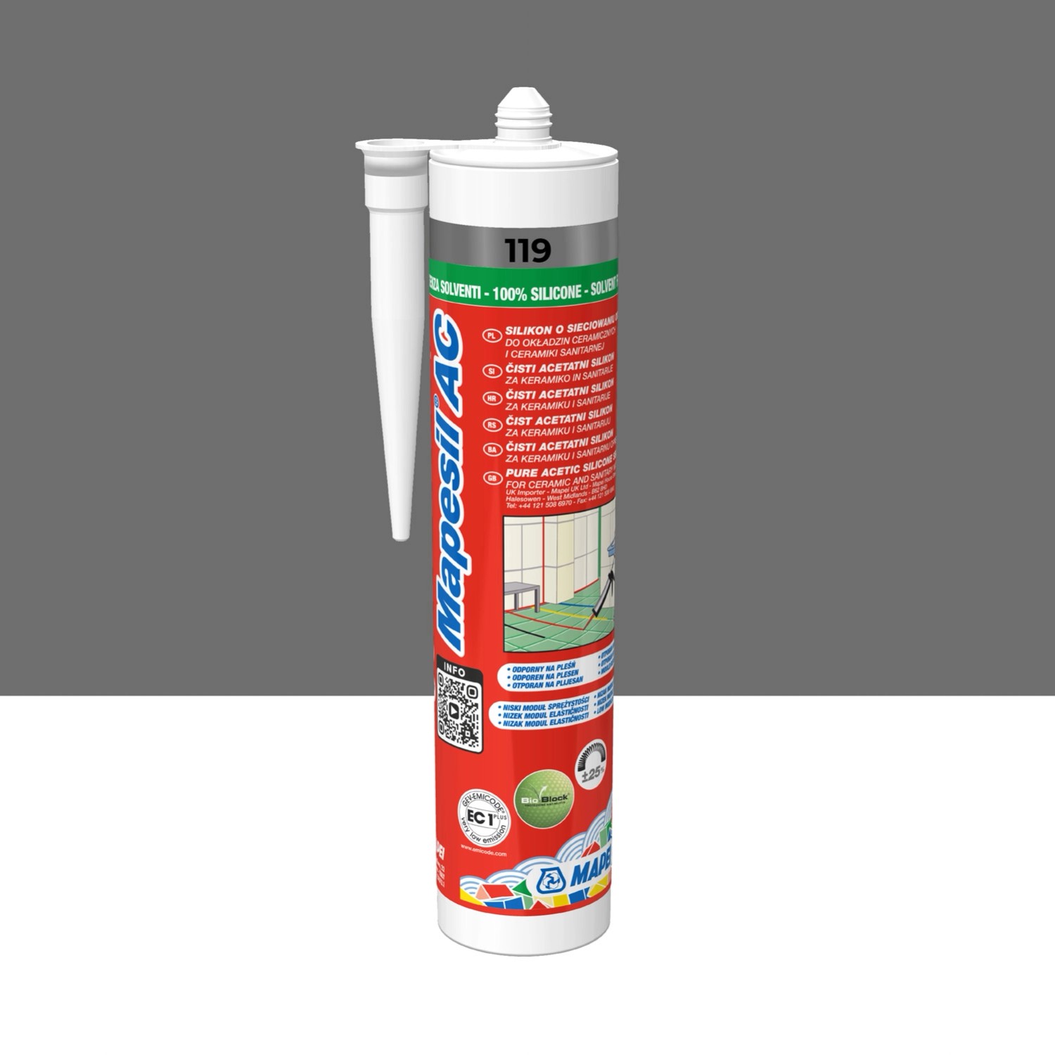 Mapei Silikon Mapesil Ac 119 lond szary 310 ml kupuj w OBI