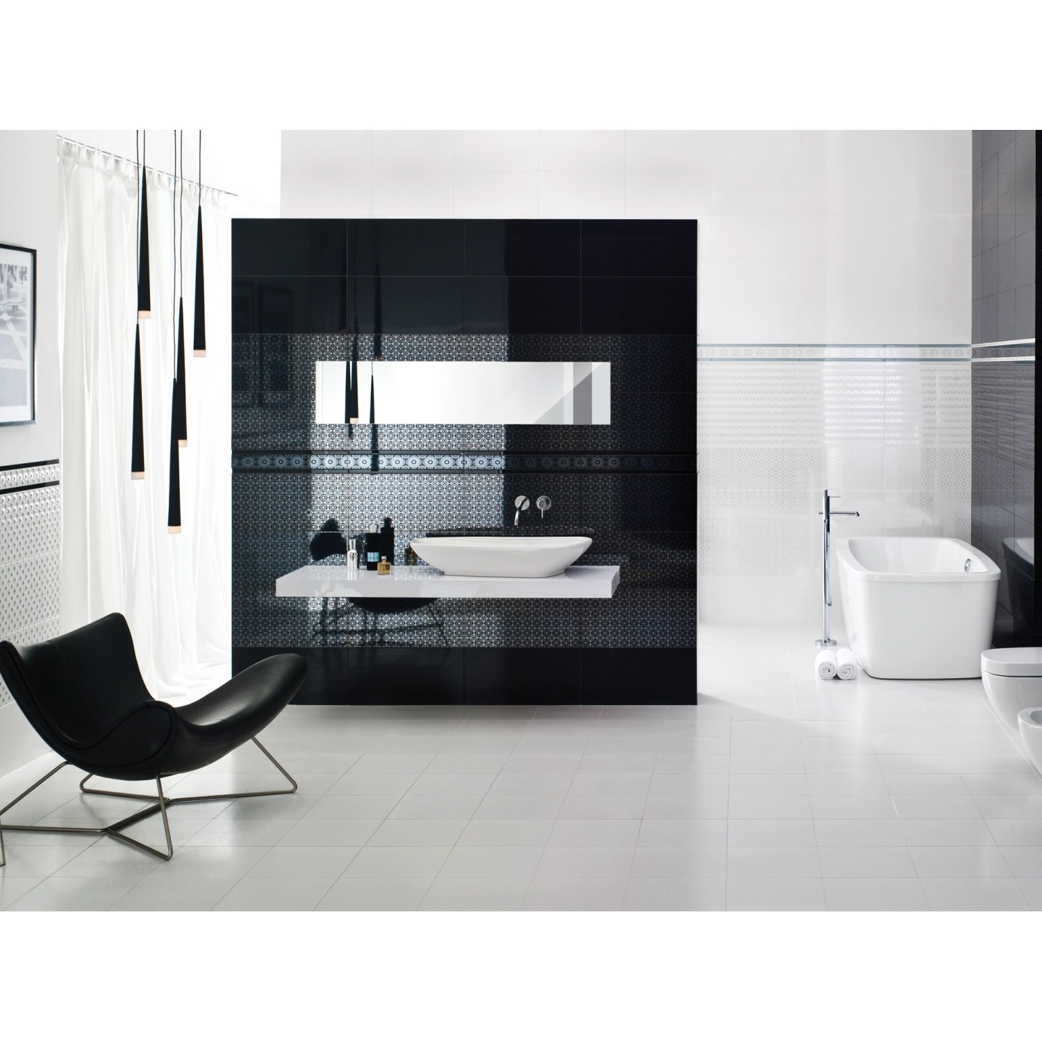 Ceramika Paradyż Dekor Piumetta bianco A 29,5 cm x 59,5 cm kupuj w OBI