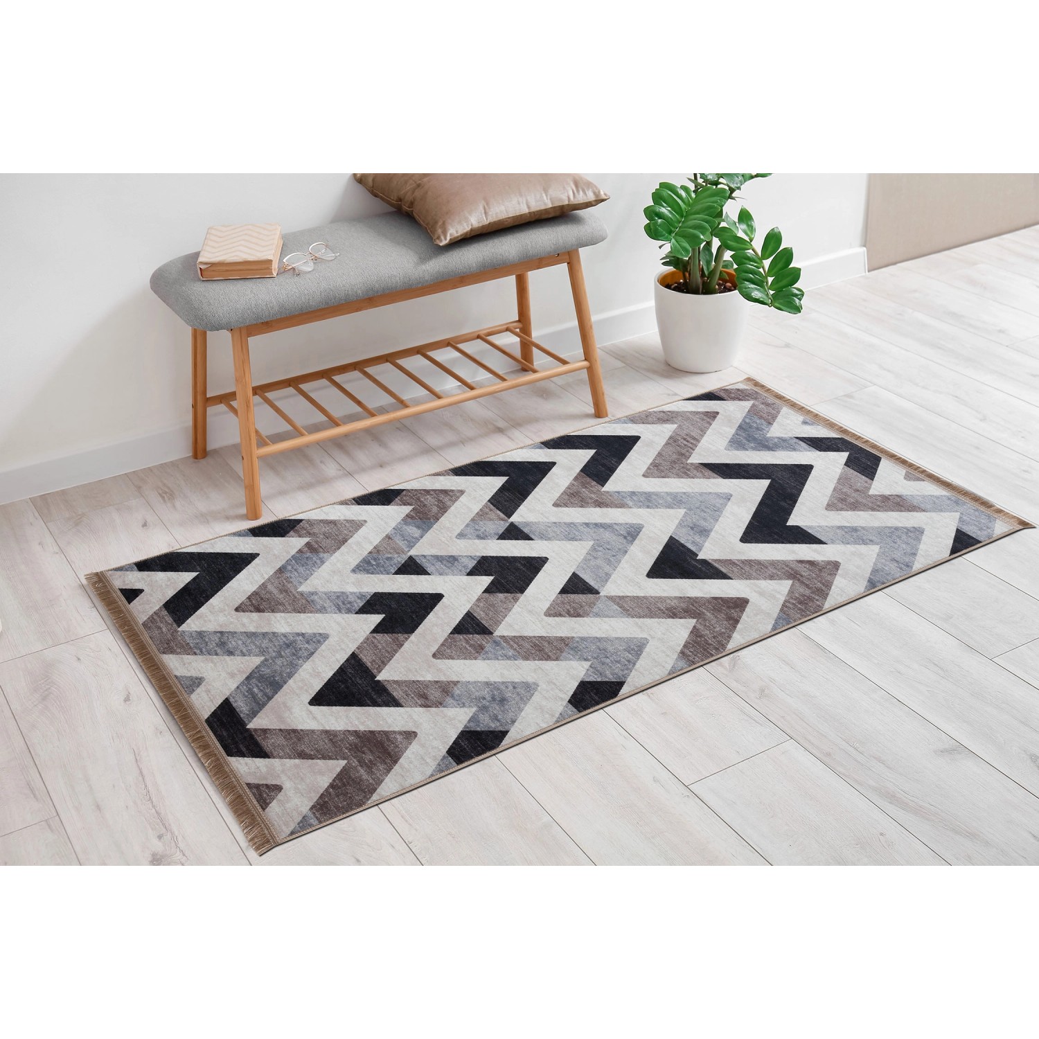 Uniglob Dywan drukowany TOBO 60 x 120 cm brązowy kupuj w OBI