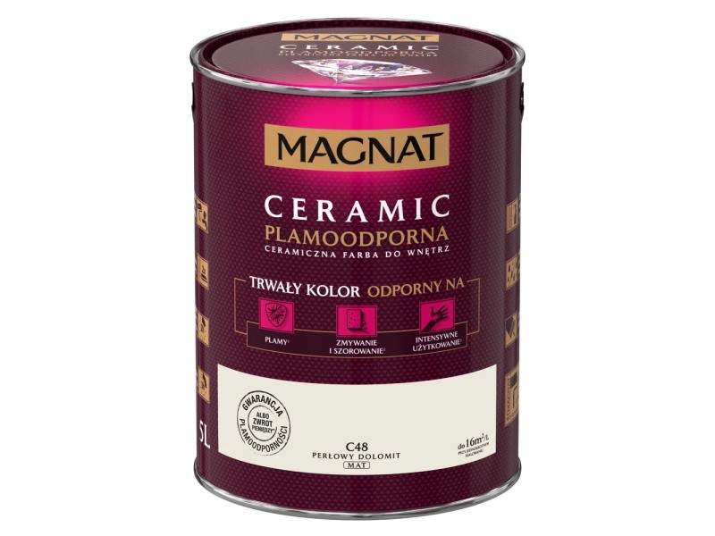 Farba Magnat Ceramic perłowy dolomit 5 l