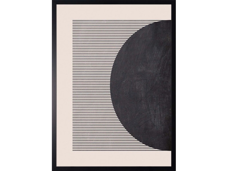 ARS LONGA Obraz BLACK CIRCLE no.1 53 x 73 cm kupuj w OBI