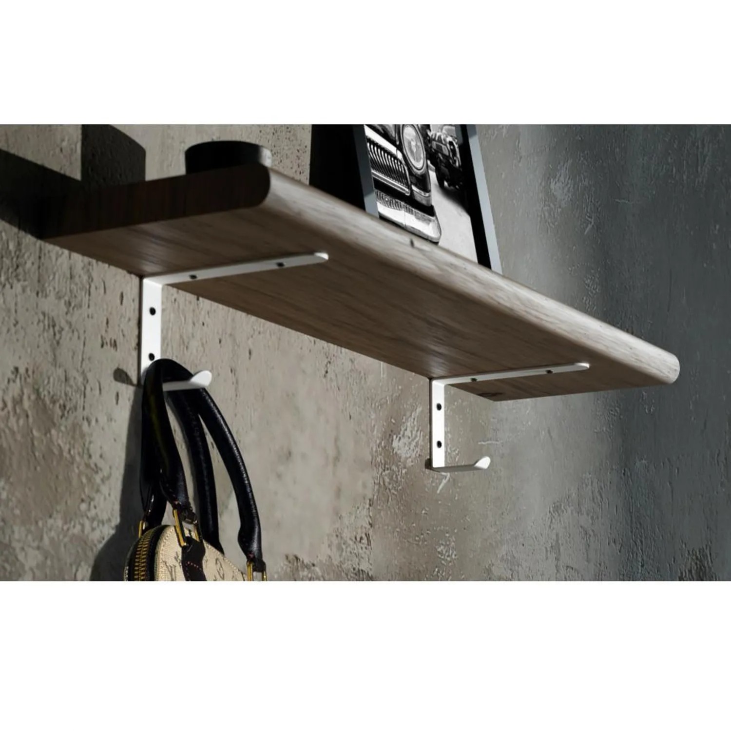 Agas Wspornik do półki model Gap biały 108 × 200 mm