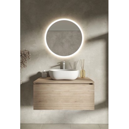Lustro LED Galaxy Czarne 70cm