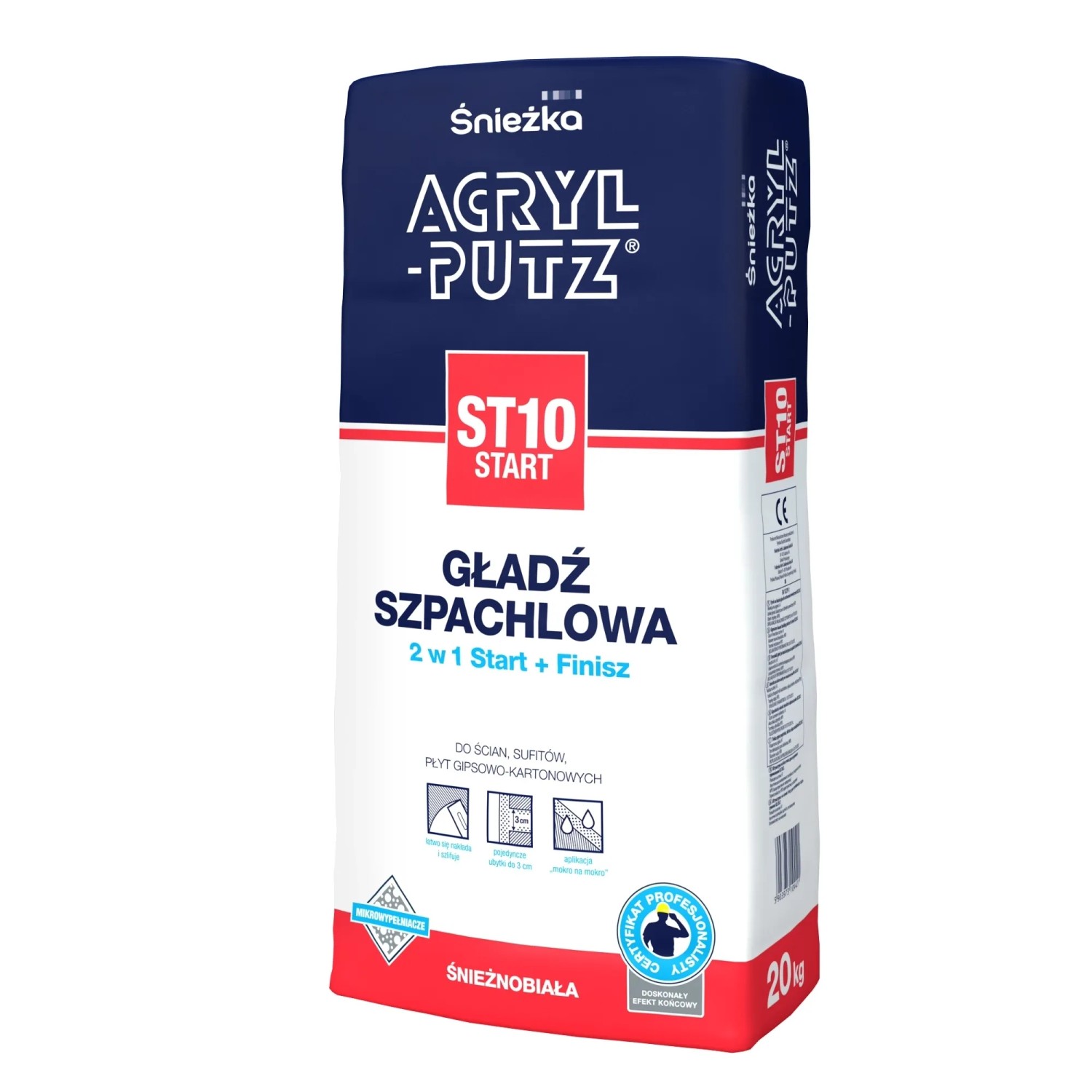 Śnieżka Gładź gipsowa Acryl Putz ST10 20kg kupuj w OBI
