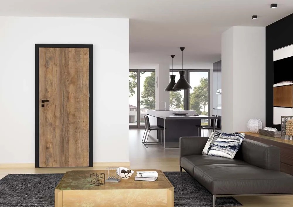 DRE Skrzydło drzwiowe Rico Dąb Rustykalny pełne 80P kupuj w OBI