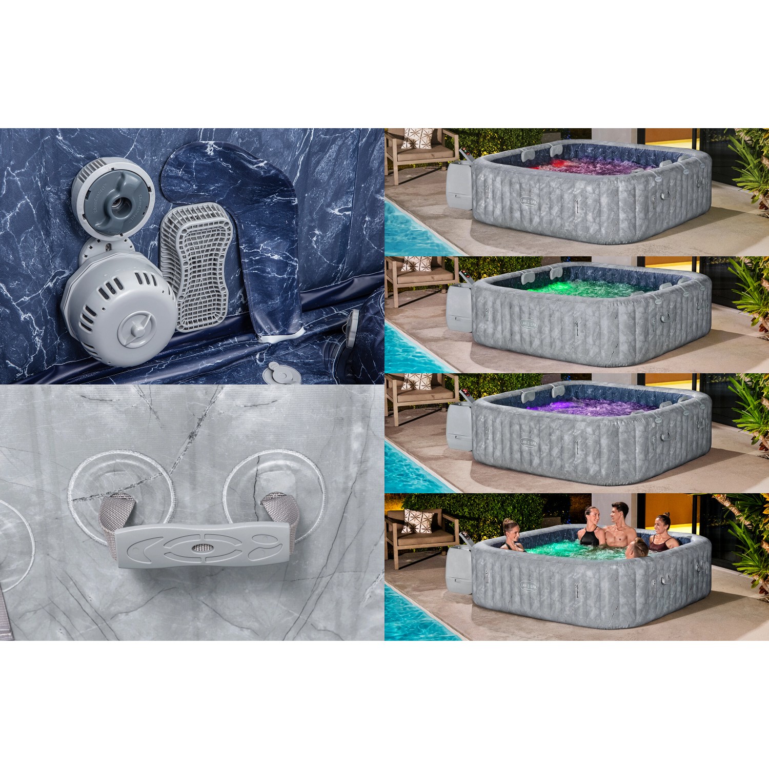 Wanna z hydromasażem Lay-Z-Spa SAN FRANCISCO HydroJet Pro - poj. 1180 l kupuj w OBI