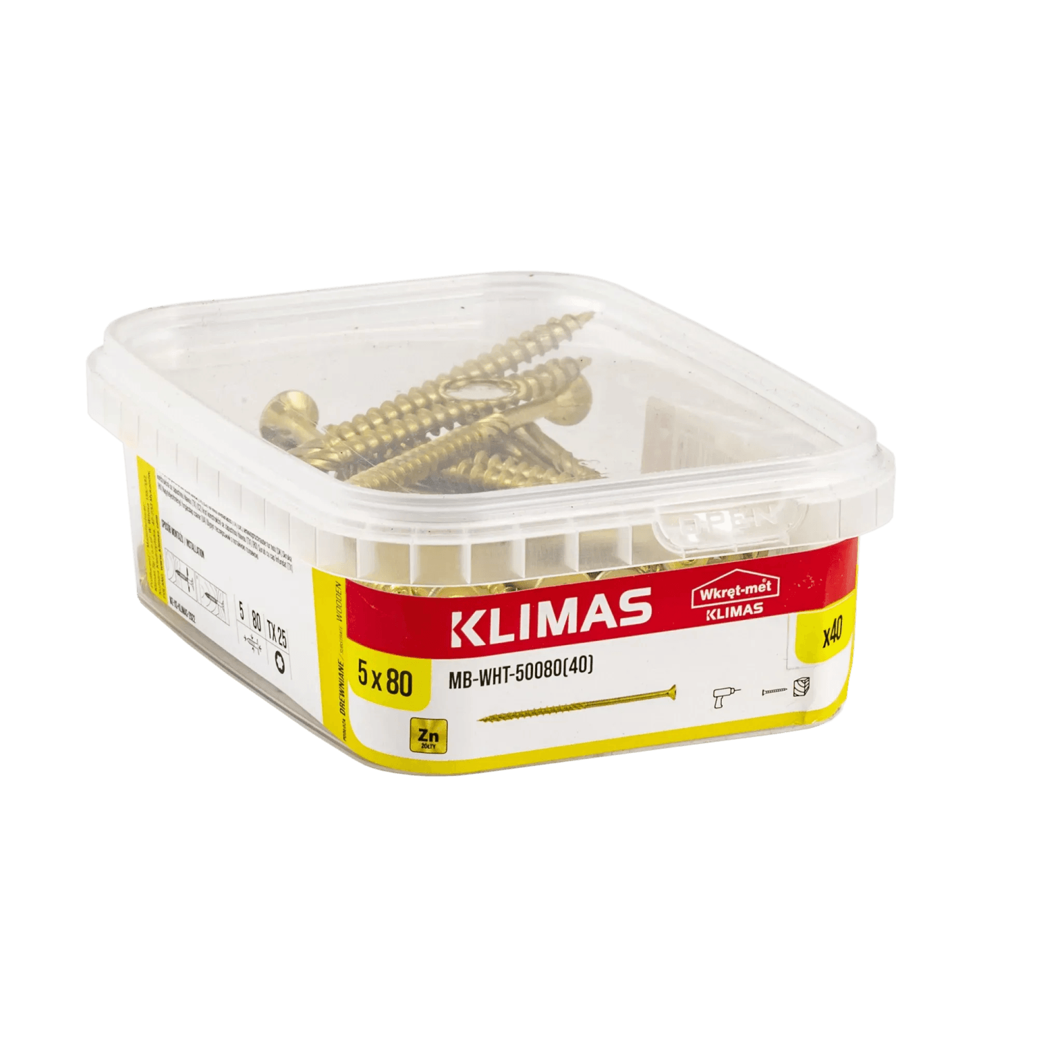 Klimas Wkręt konstrukcyjny z łbem stożkowym torx 5x80 mm kupuj w OBI