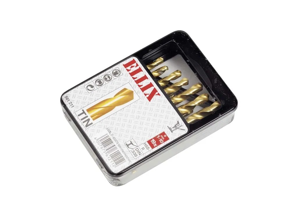 Ellix Zestaw wierteł TiN 1 mm - 10 mm 19-częściowy kupuj w OBI