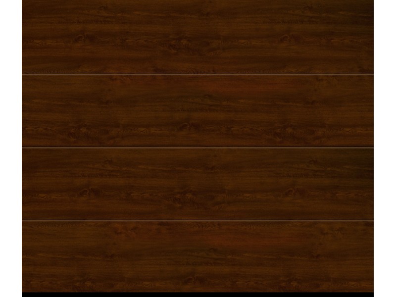 Automatyczna brama segmentowa IsoMatic 500 Planar Dark Oak - 250 x 212 ...