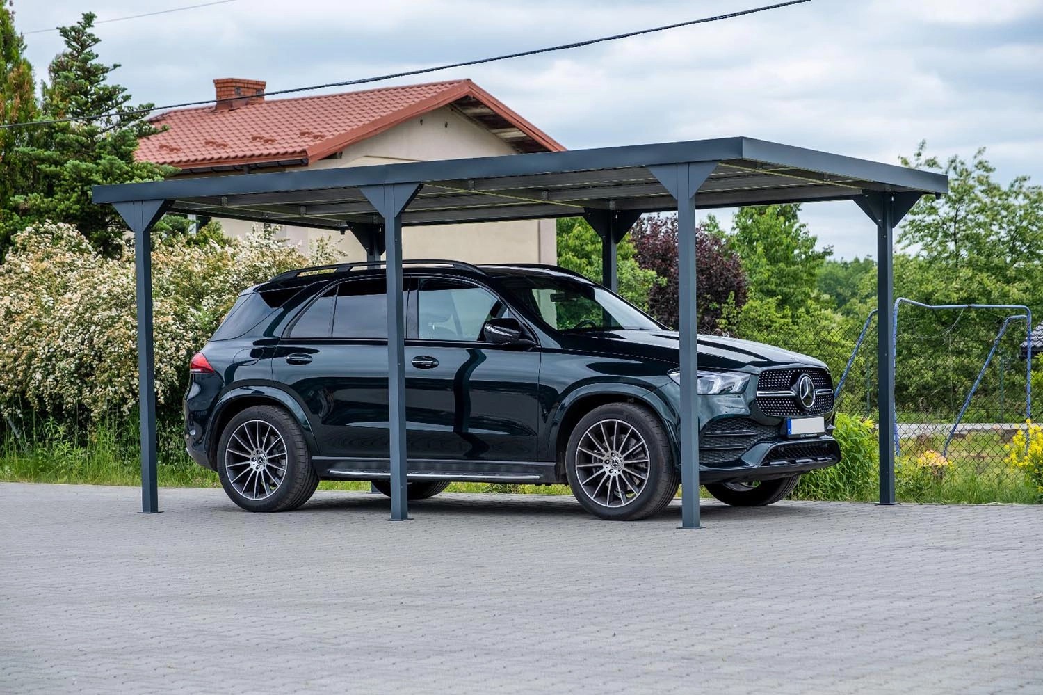 Wiata garażowa stalowa - 540 x 285cm, wys. 230 cm kupuj w OBI