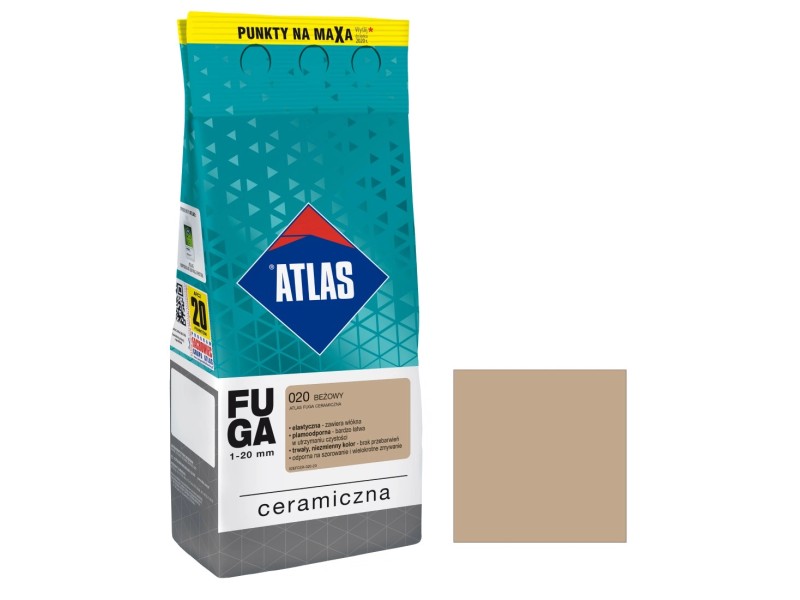 Atlas Fuga ceramiczna 020 beżowy 2 kg kupuj w OBI