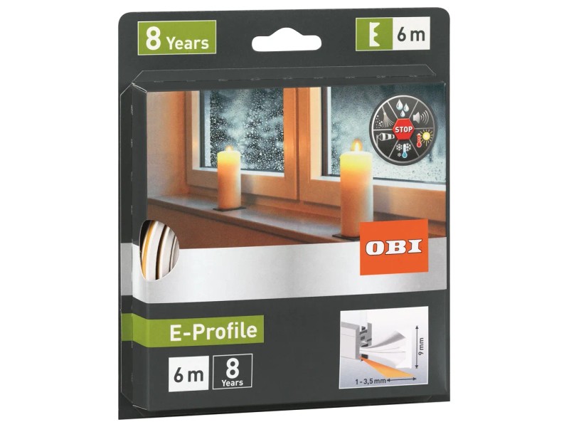 Uszczelka profil E biała 6 m kupuj w OBI