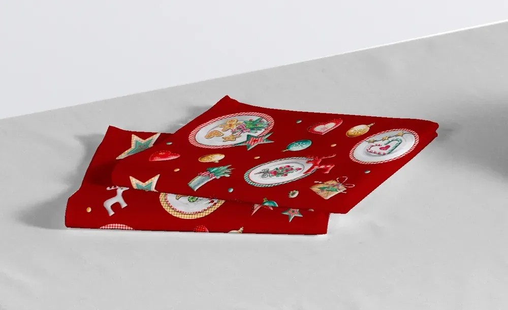 Serwetki GLORIL świąteczne czerwone 30 cm x 45 cm 2szt. kupuj w OBI