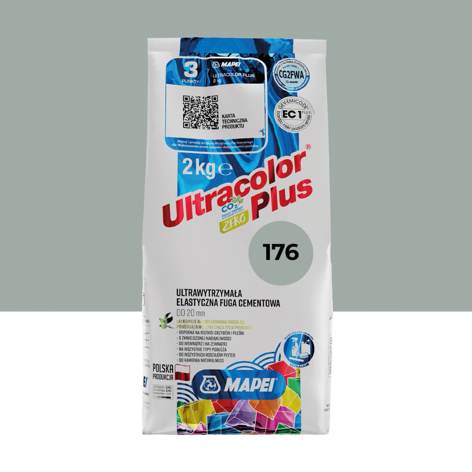 Mapei Fuga elastyczna UltraColor 176 zielonoszary 2 kg kupuj w OBI