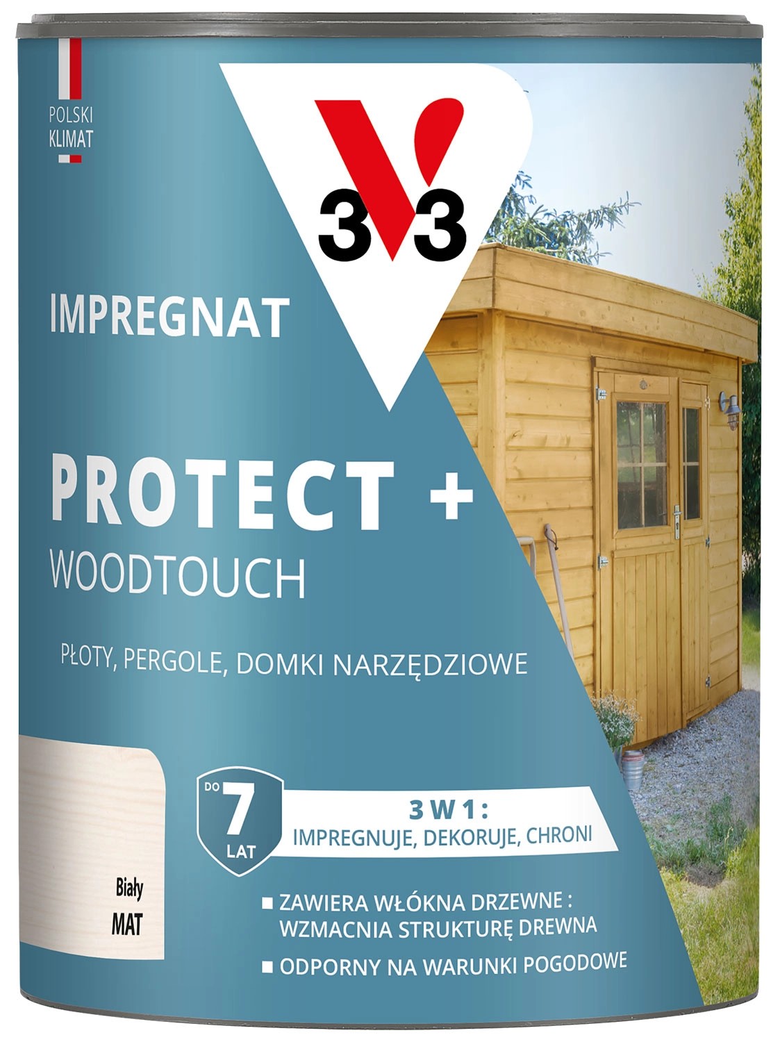 V33 Impregnat Protect+ biały 0,7L kupuj w OBI