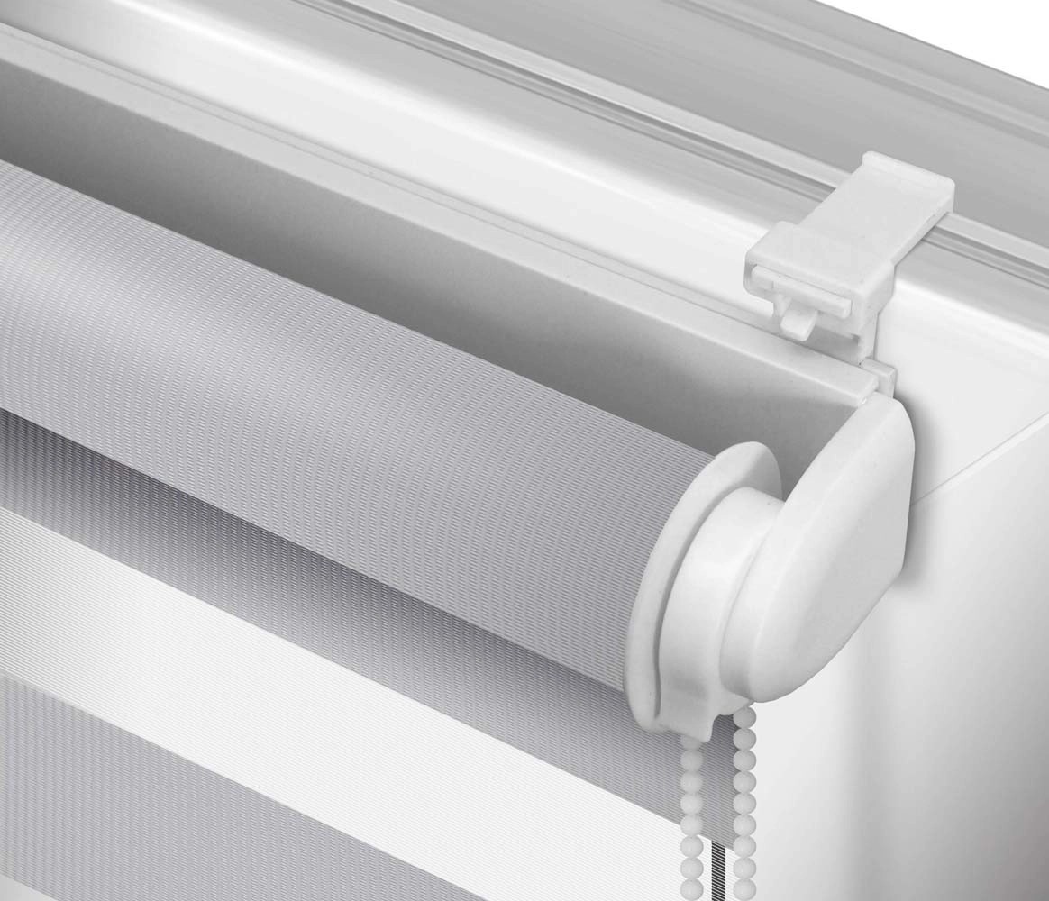 Mini roleta SMART Dzień/noc jasno szara 68 cm x 215 cm kupuj w OBI