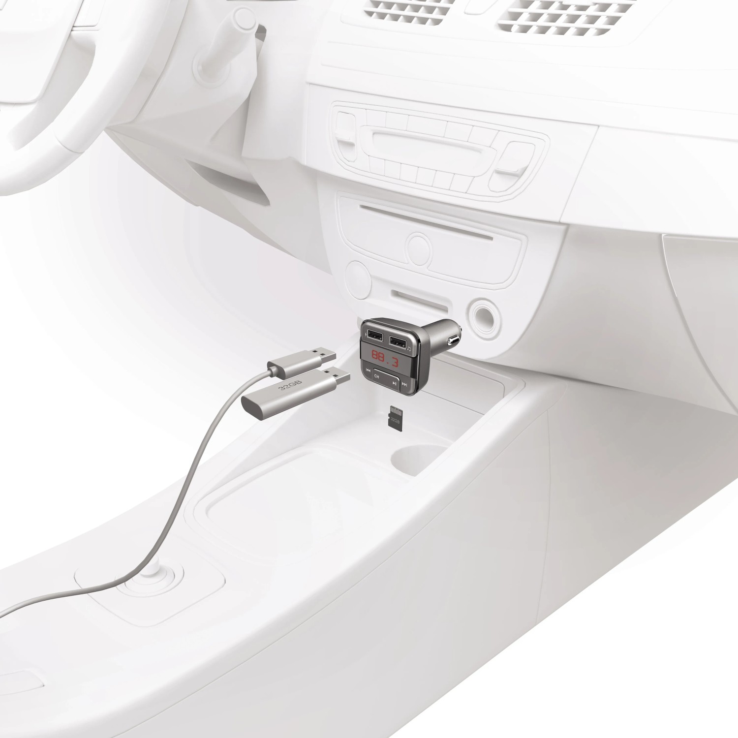 Hama TRANSMITER FM BLUETOOTH, 2XUSB 3,4A kupuj w OBI