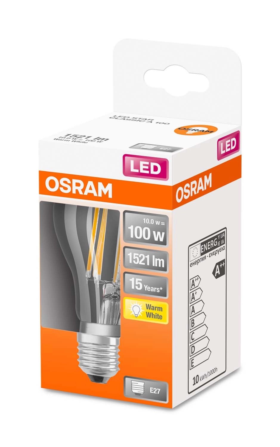 Osram Żarówka LED STAR CLASSIC A100 filament E27 11W 2700K 1521lm kupuj w OBI