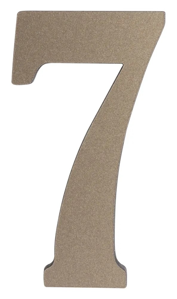 Metro Cyfra 7 plastikowa samoprzylepna platyna wys. 5cm kupuj w OBI