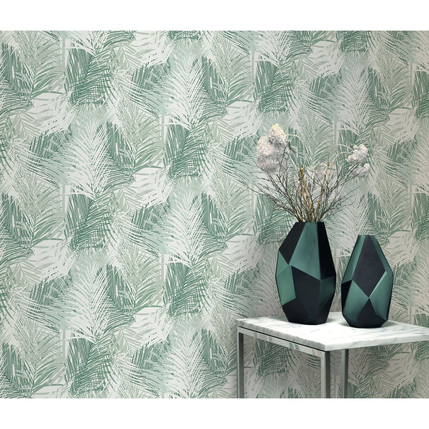Tapeta winylowa na flizelinie Palmy zielone kupuj w OBI