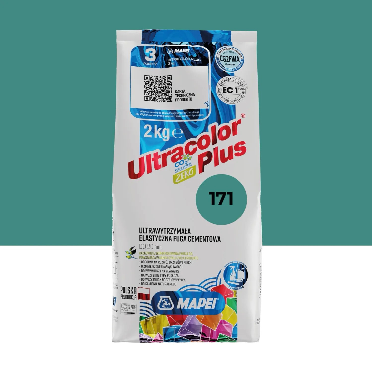 Mapei Fuga elastyczna UltraColor 171 turkus 2 kg kupuj w OBI