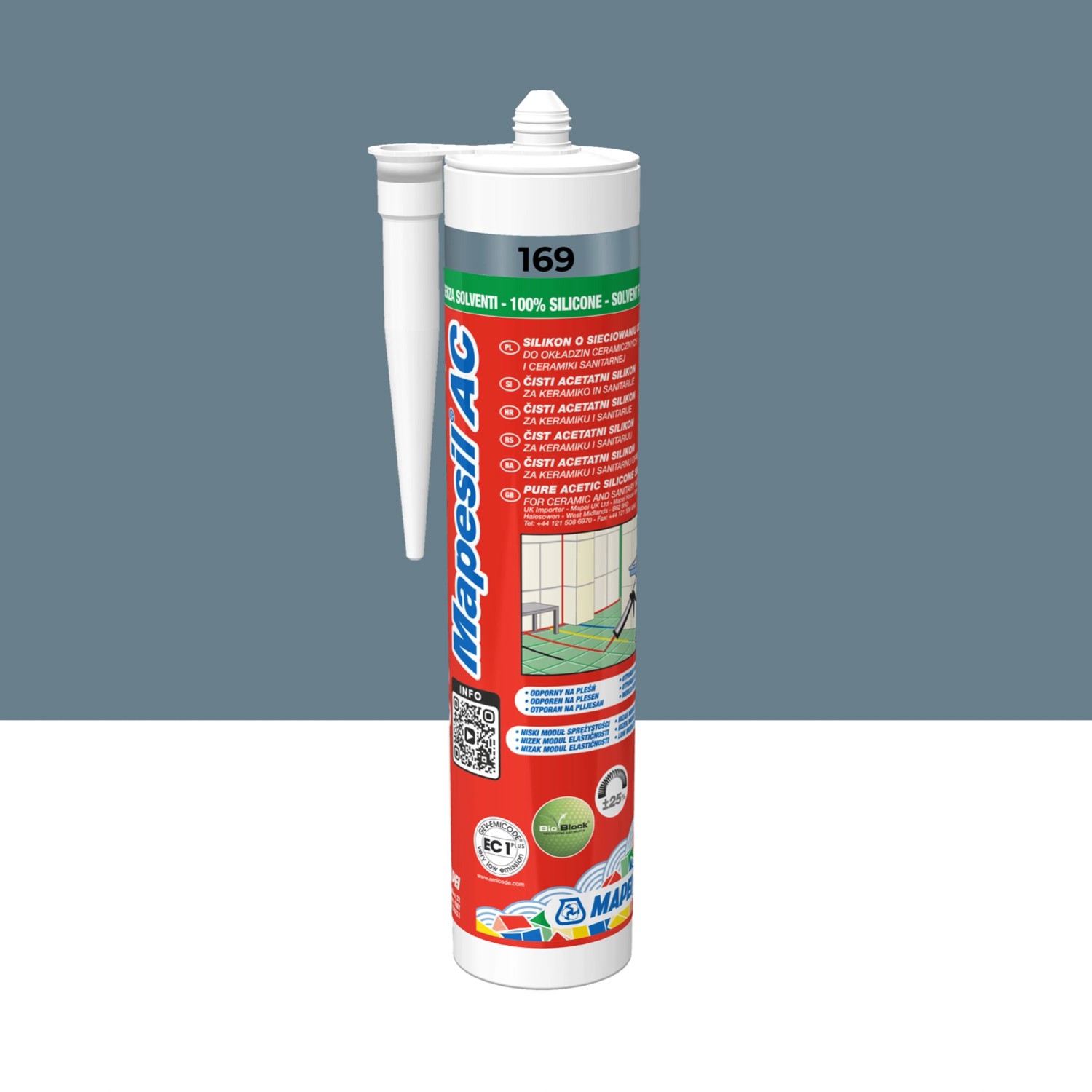 Mapei Silikon Mapesil Ac 169 stalowy niebieski 310 ml kupuj w OBI
