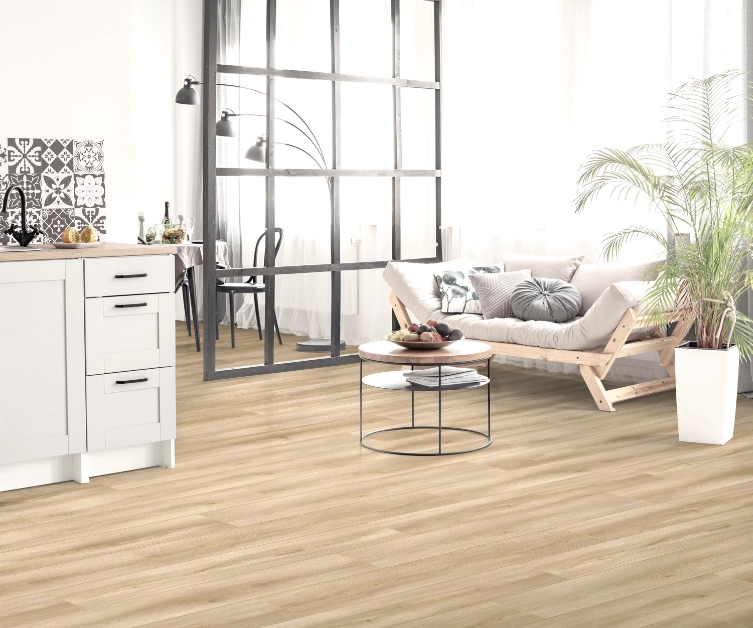 Kronospan Panel podłogowy Dąb Naturalny Lausanne 8 mm AC5 kupuj w OBI