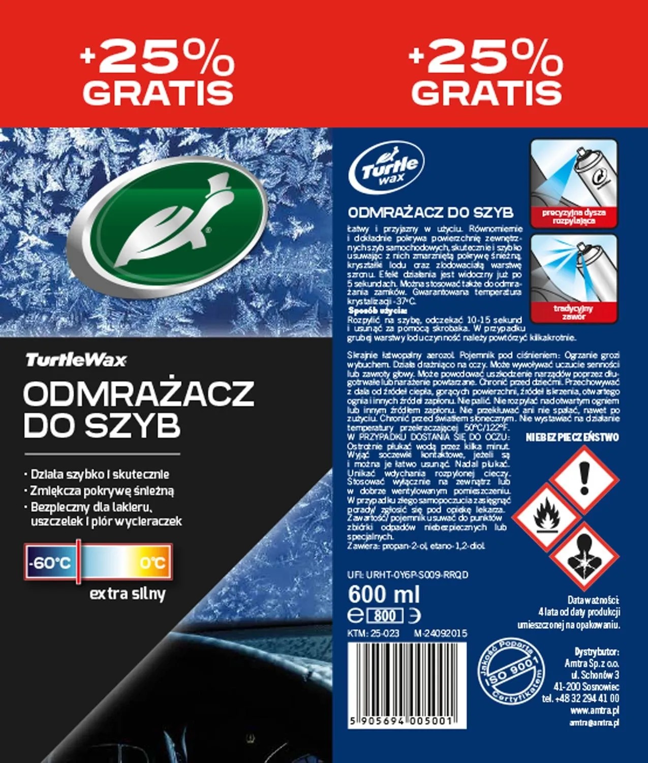 Moje Auto Odmrażacz do szyb Turtle Wax spray 480ml kupuj w OBI