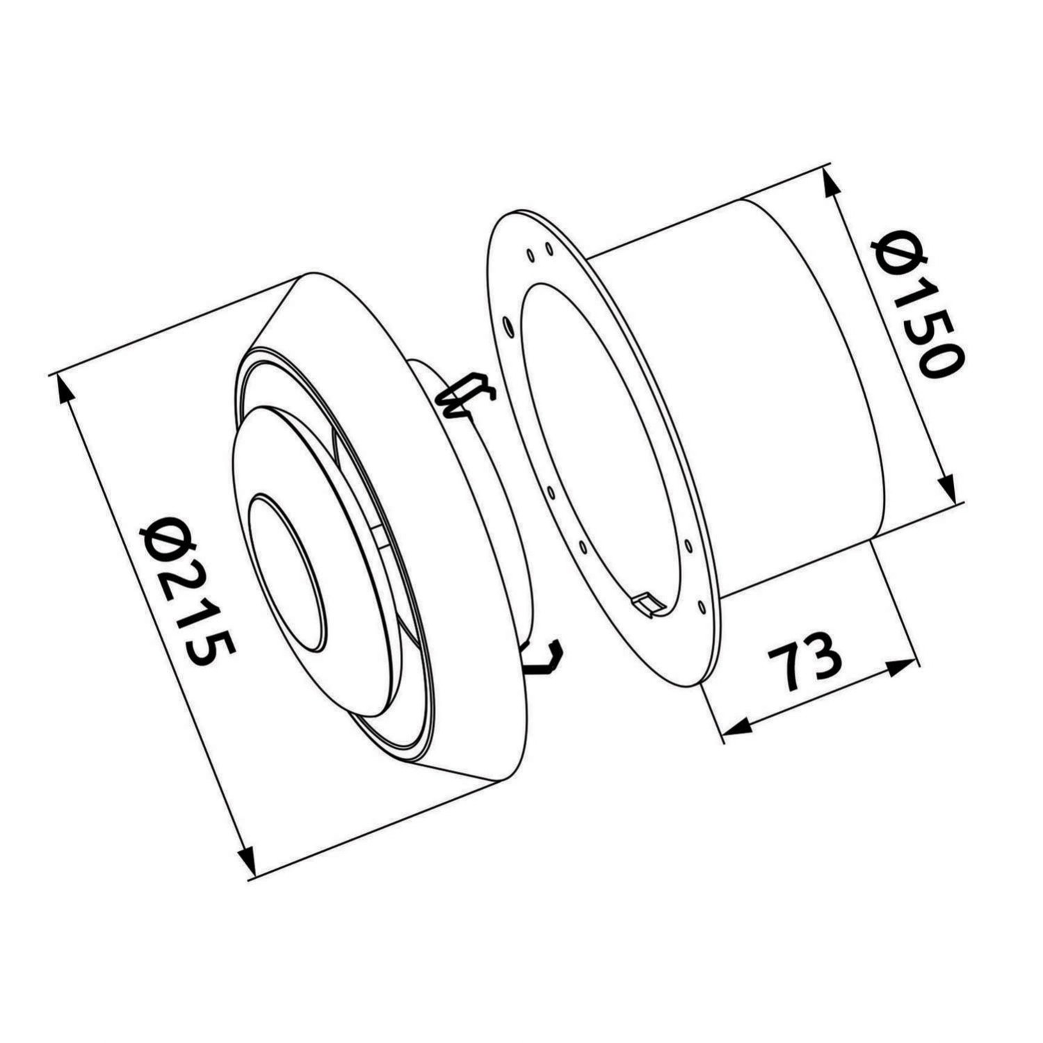 Awenta Anemostat wentylacyjny fi 150 biały kupuj w OBI