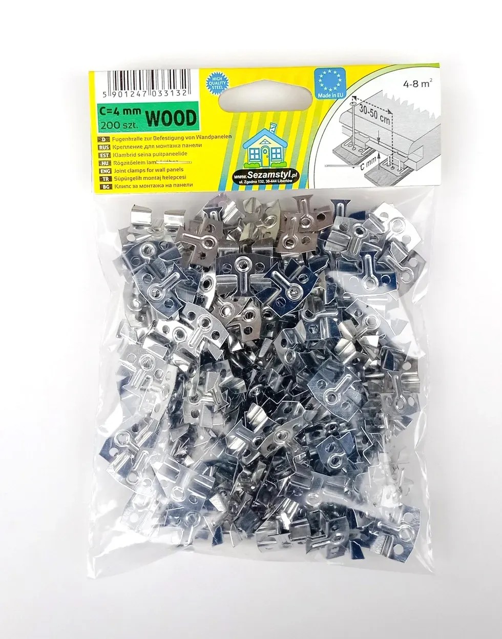 Klamry boazeryjne do paneli MDF C=4 mm - 200 szt. kupuj w OBI