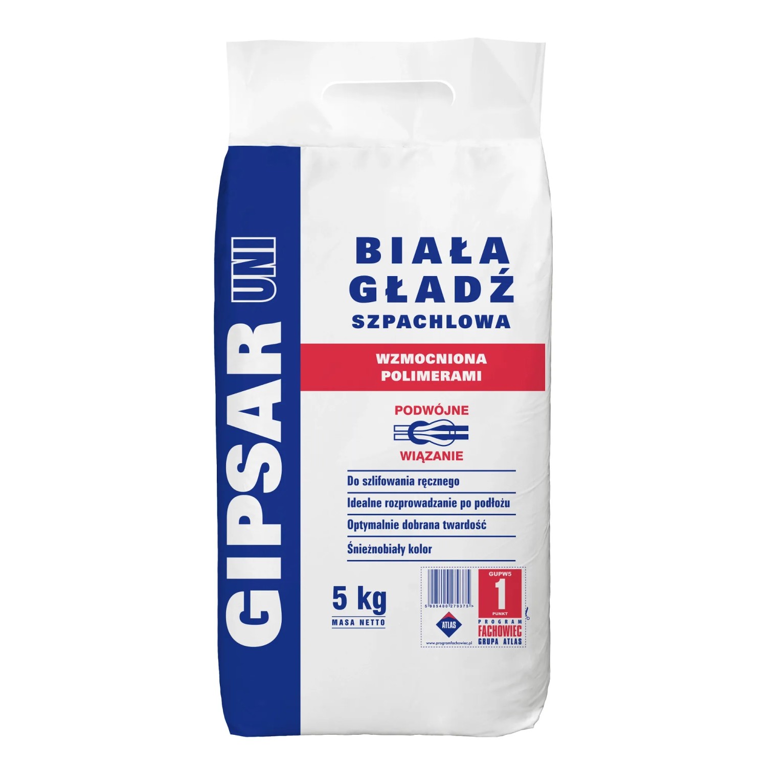 Atlas Gładź szpachlowa podwójne wiązanie Gipsar Uni 5 kg kupuj w OBI