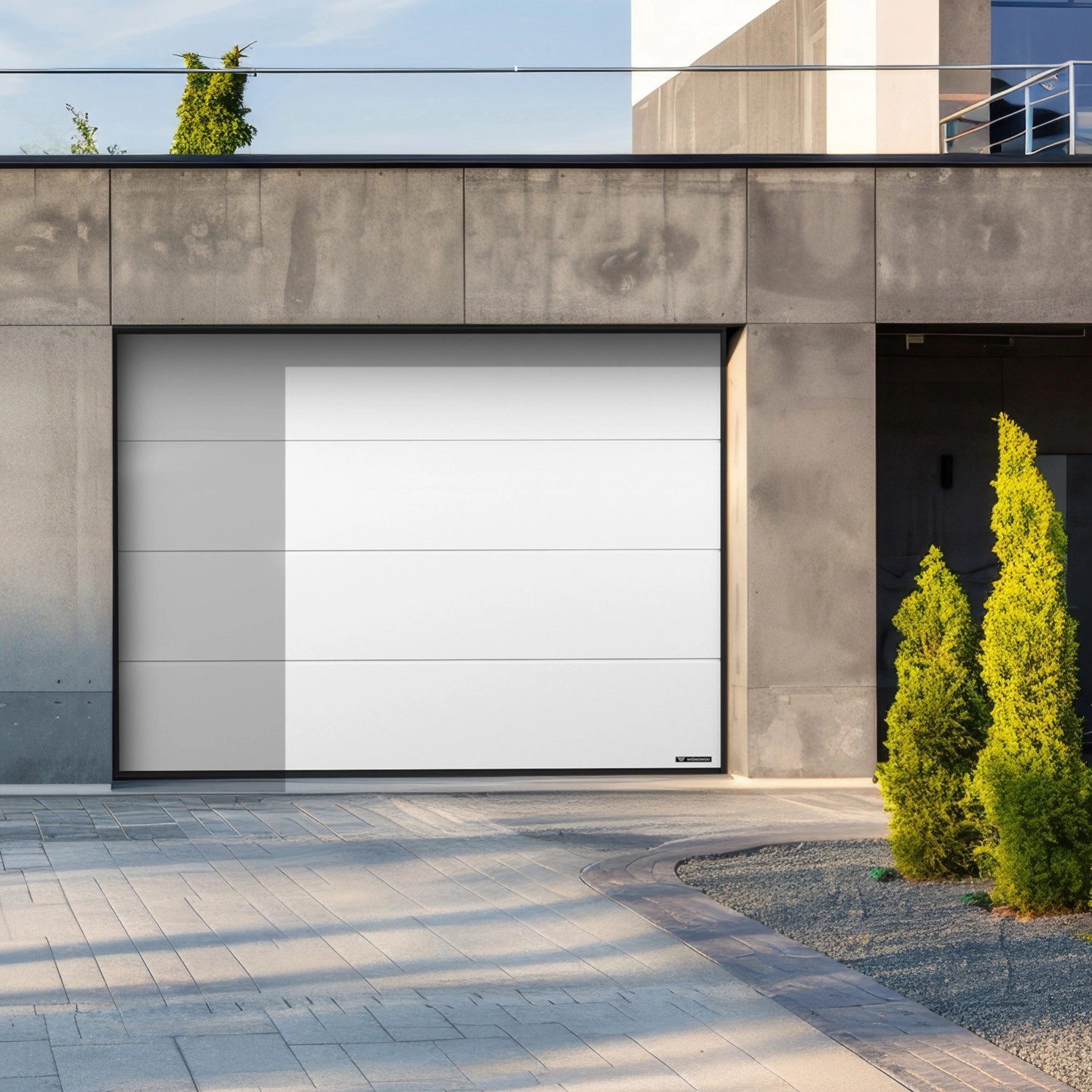 Brama segmentowa Nobla biała 2125 x 2500 x 3651 mm kupuj w OBI