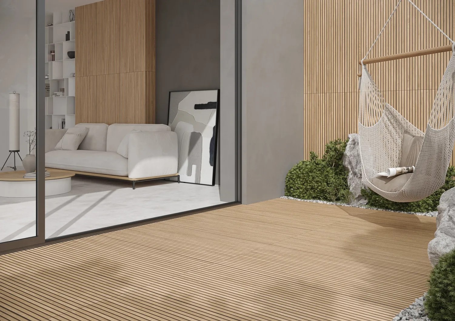 Gres szkliwiony Row wood brown lamel 59,8 x 119,8 cm kupuj w OBI