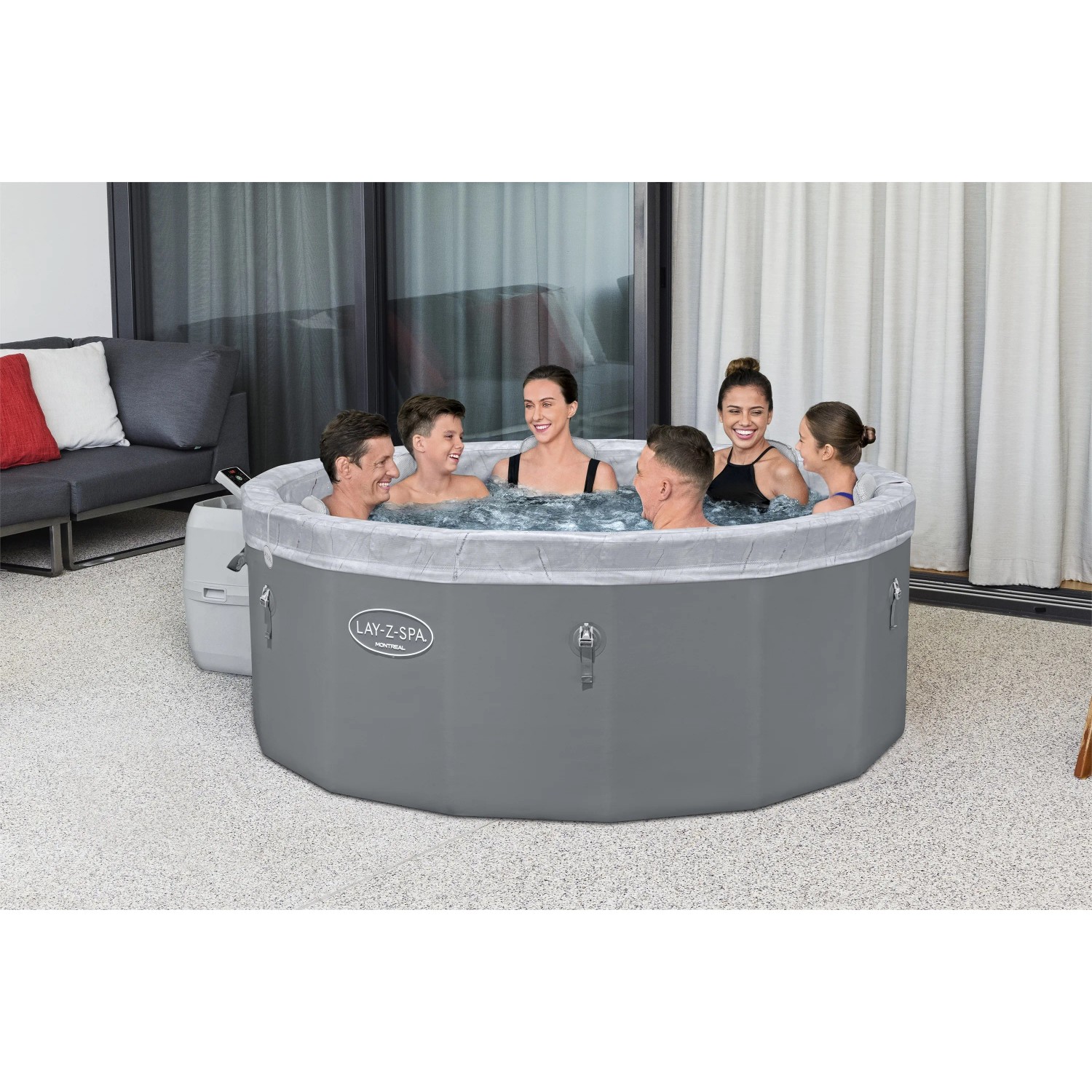 Wanna z hydromasażem Lay-Z-Spa MONTREAL AirJet Plus - poj. 1240 l kupuj ...